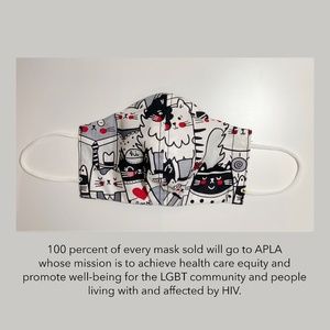 Antthony | Accessories | Face Mask Reversible Cats | Poshmark